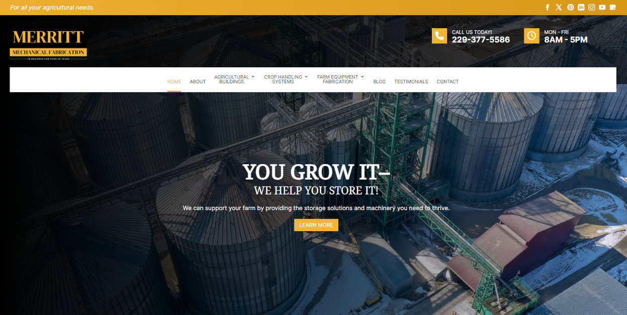 Our New Website is Live! | Merritt Mechanical Fabrication